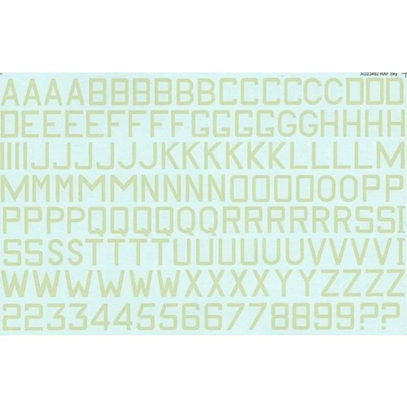 Decal Sticker Sky RAF 24 & 30 Code Letters (RAF codes/RAF code let... 1/48 48023