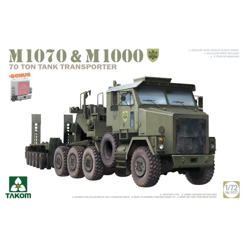 Schaalmodel TAKOM MODEL: 1/72; M1070 & M1000 - 70 Ton Tank Transporter